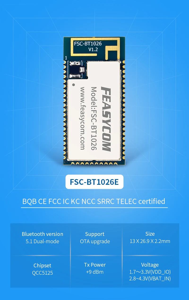 Qcc5125 Ldac Aptx Wireless Bluetooth Module Audio Receiver I2s Spdif ...