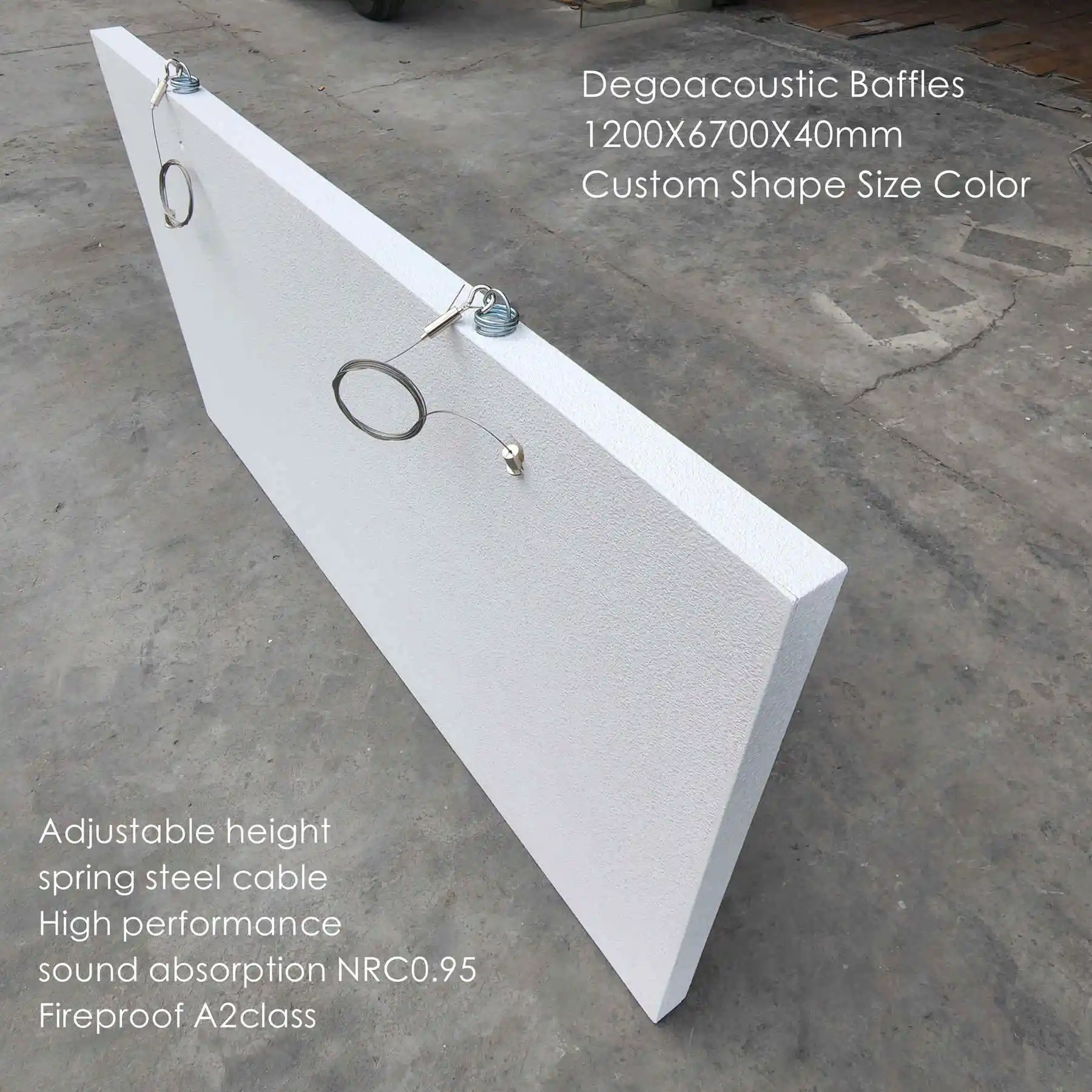 Acoustical Baffles Acoustic Ceiling Panels Fiberglass Wool Core Nrc0.95 ...
