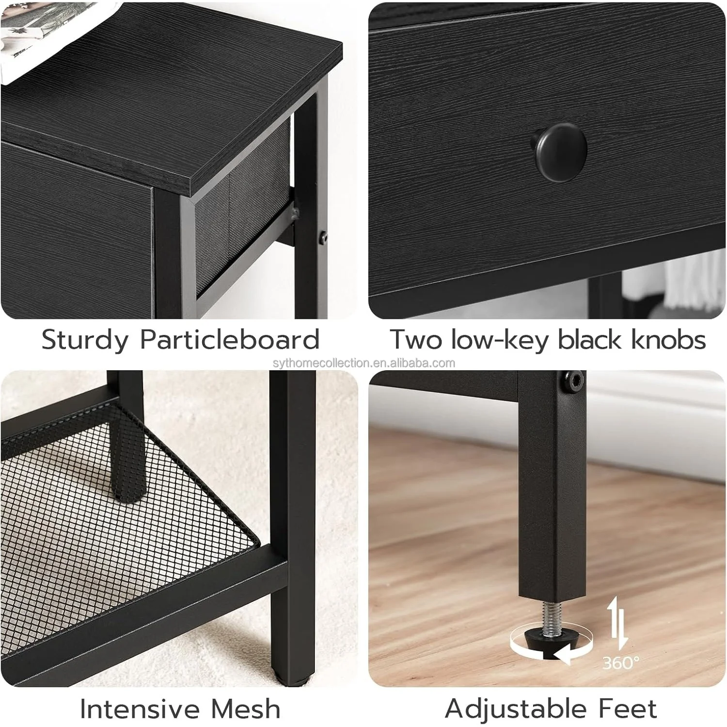 Modern 2-drawer Narrow Bar Table, Small Entrance Table with Storage ...