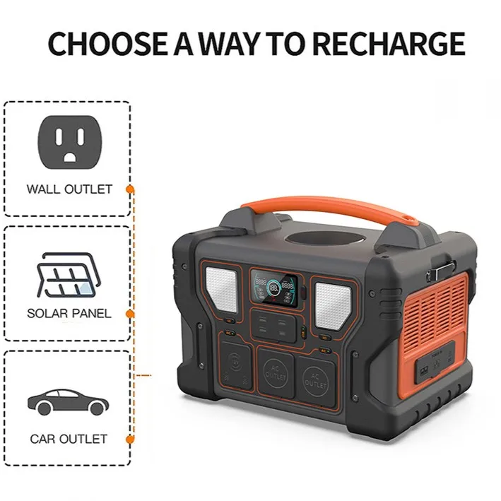 Emergency Portable Power Station Explore 500w Rechargeable Electric ...