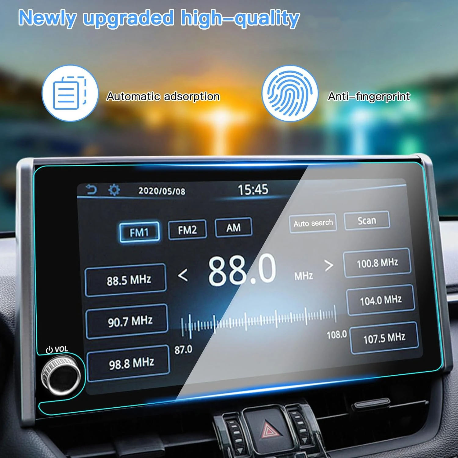 Car Monitor Screen Filter Anti Reflection Light Control Film For Car ...
