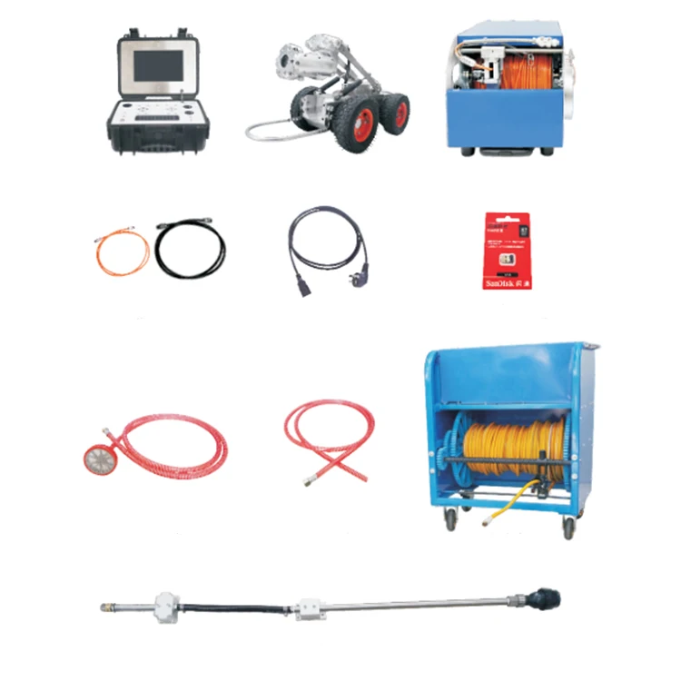 CCTV Sewer Pipe Inspection Camera Crawler Robot - 1080P Night Vision ...