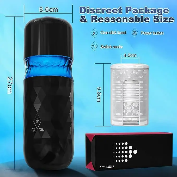 Retractable Rotary Vocal Masturbator Mens Star Airplane Cup Electric