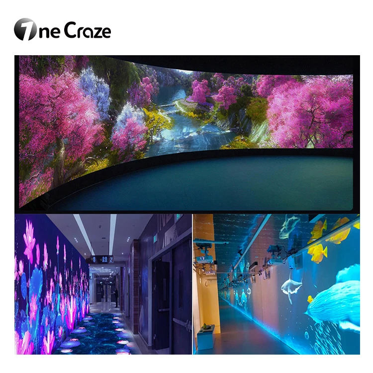 Projection Screen System Holographic Immersive Dynamic Digital Art ...
