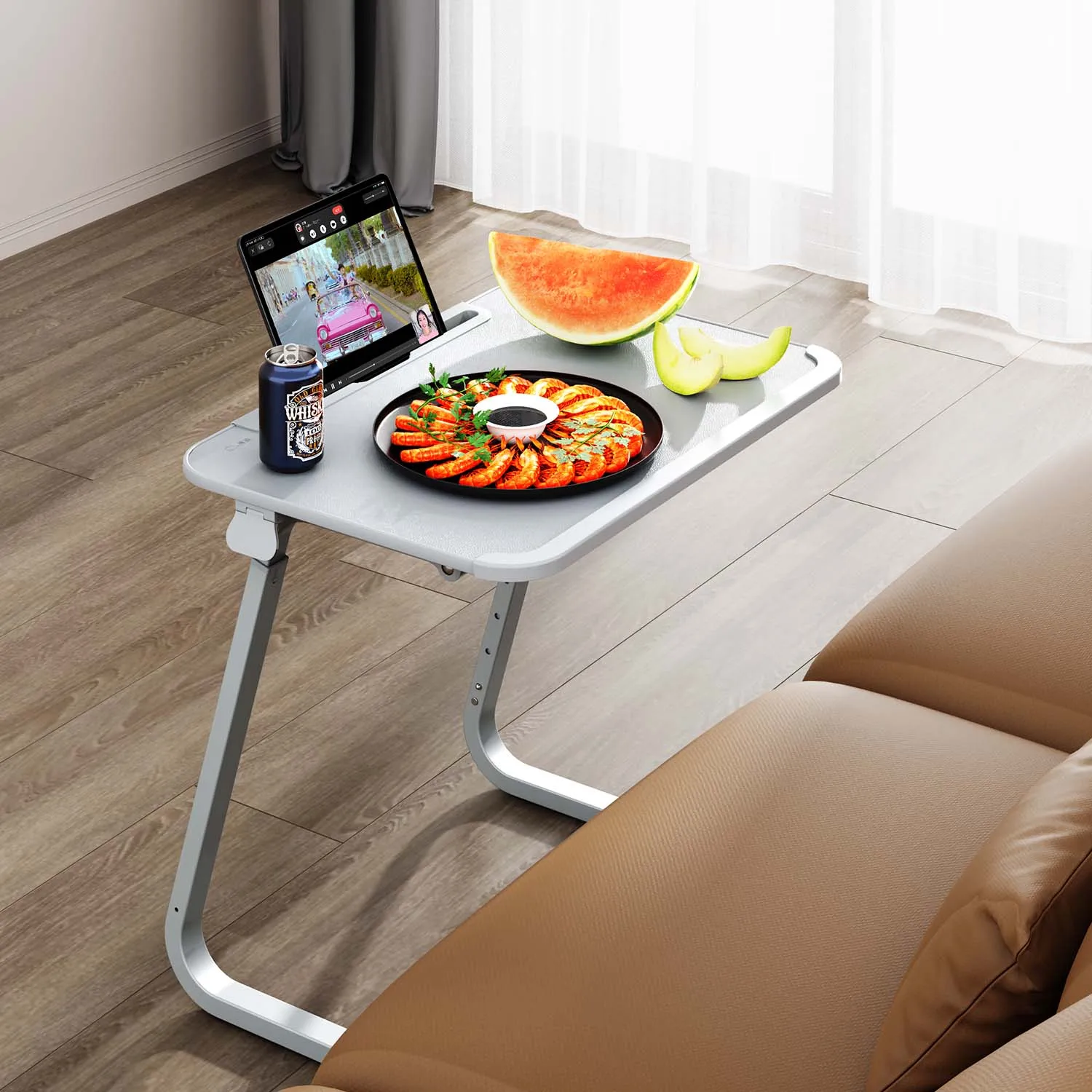 Saiji Tv Tray Table Heavy Duty Extra Large Tv Table Upgraded Dinner ...