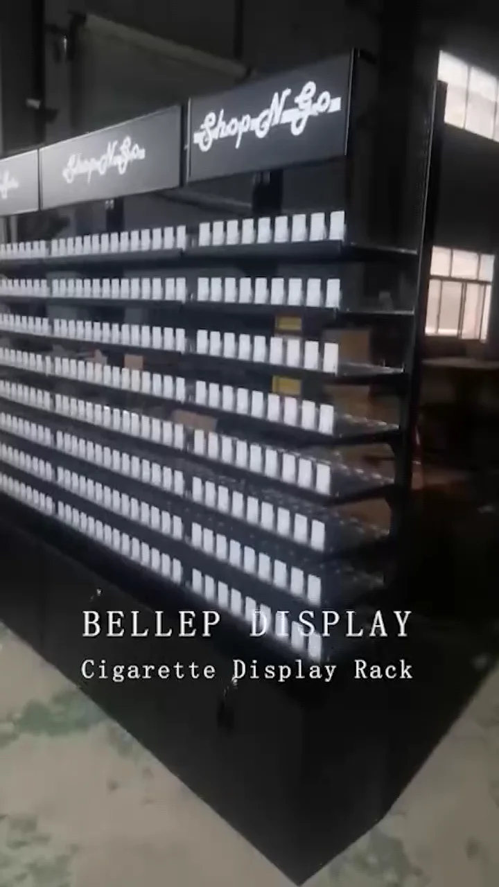 Smoke Shop Tobacco Shelves Fixture Metal Cigarette Rack Cigarette ...
