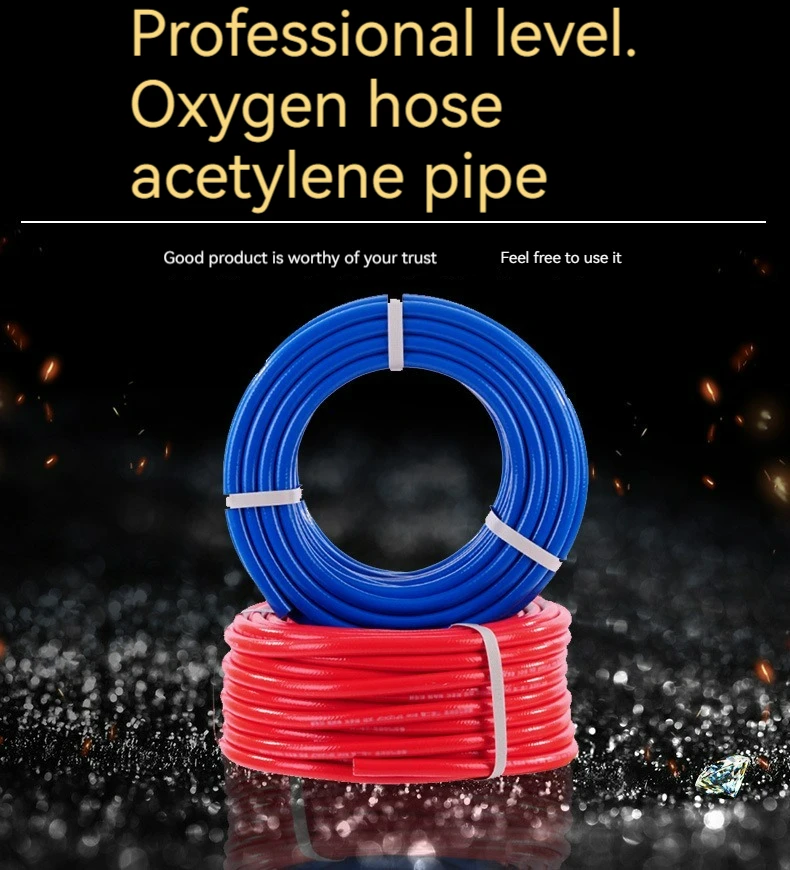 8mmbraided Oxygen Acetylene Gas Twin Line Rubber Welding Welded Hose ...