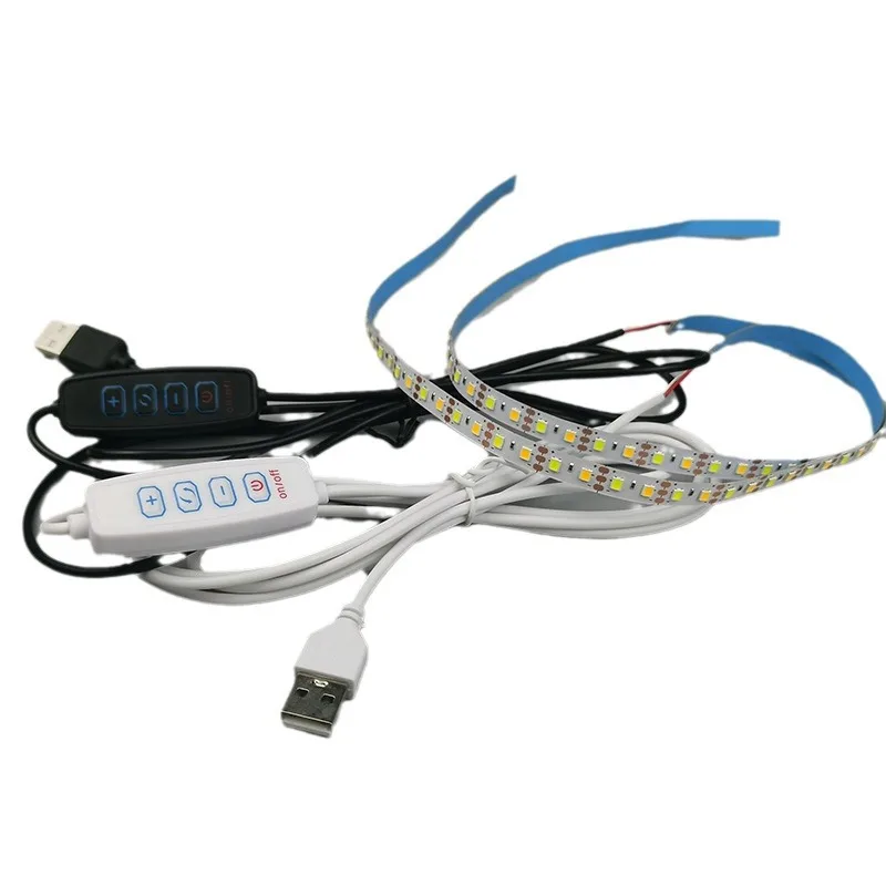 Dual Color LED Strip Light 5V USB 120LEDs/M 0.5m 1m 2700K-6000K SMD ...