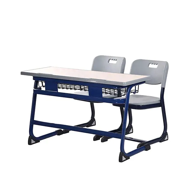 School Classroom Double Student Desk And Chair Adjustable Two Seaters ...