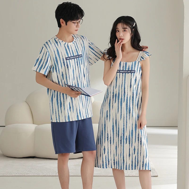 Clothing Manufacturers Custom Dropshipping Products 2023 High Quality Couple Home Wear T Shirt ...