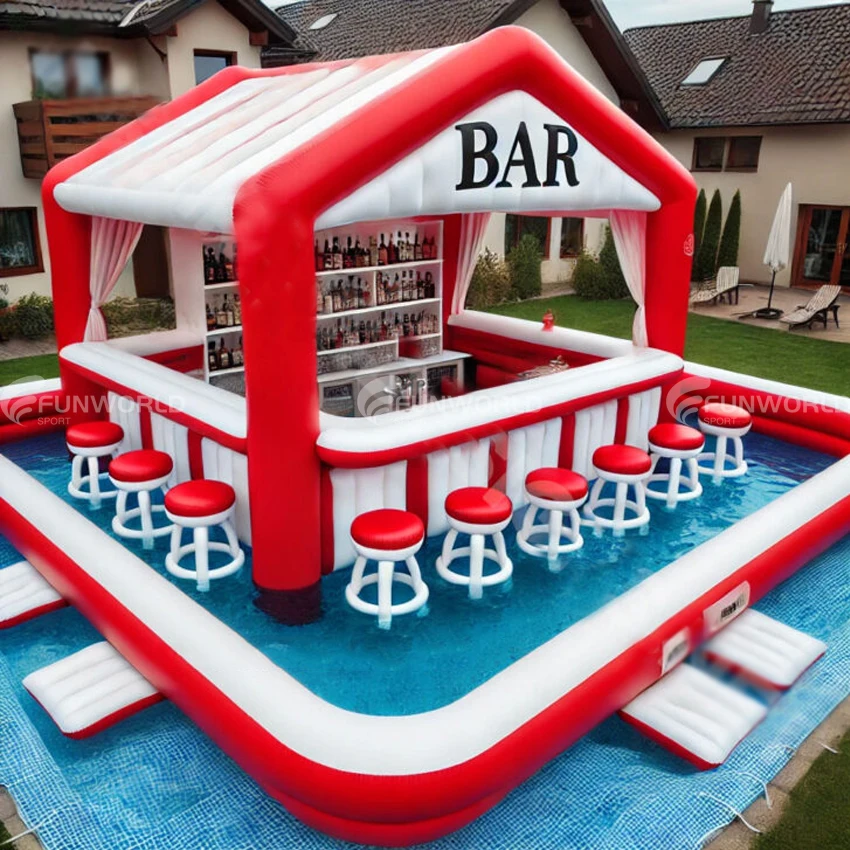 Customized Inflatable Pool Bar Inflatable Outdoor Pub Tent Inflatable ...
