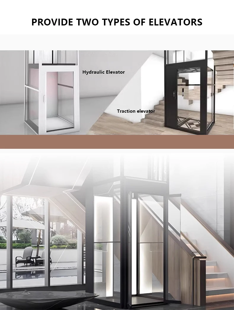 Glass Hoistway Home Elevator,Exquisite Villa Indoor Sightseeing ...