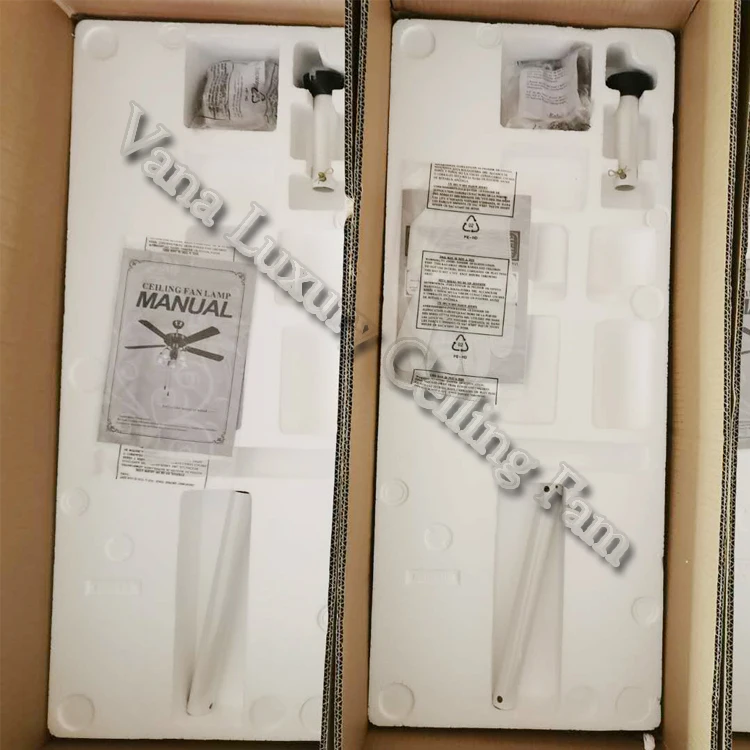 Decorative Ceiling Medallions Fan With Light And Wood Blades Design ...