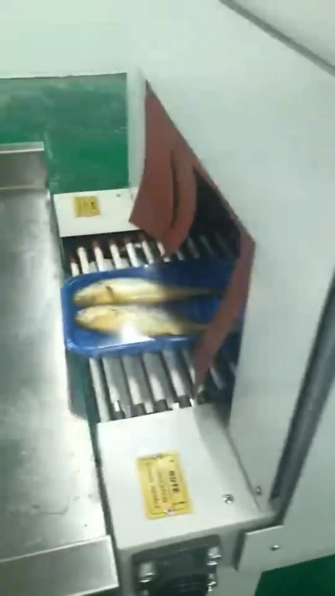 Automatic Preformed Food Meat Tray Film Heat Shrinking Tunnel Wrapping ...