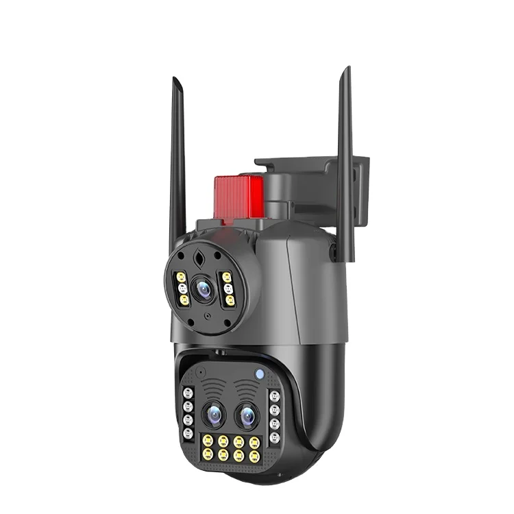 4G sim card CCTV Triple lens camera home security two way audio smart ...