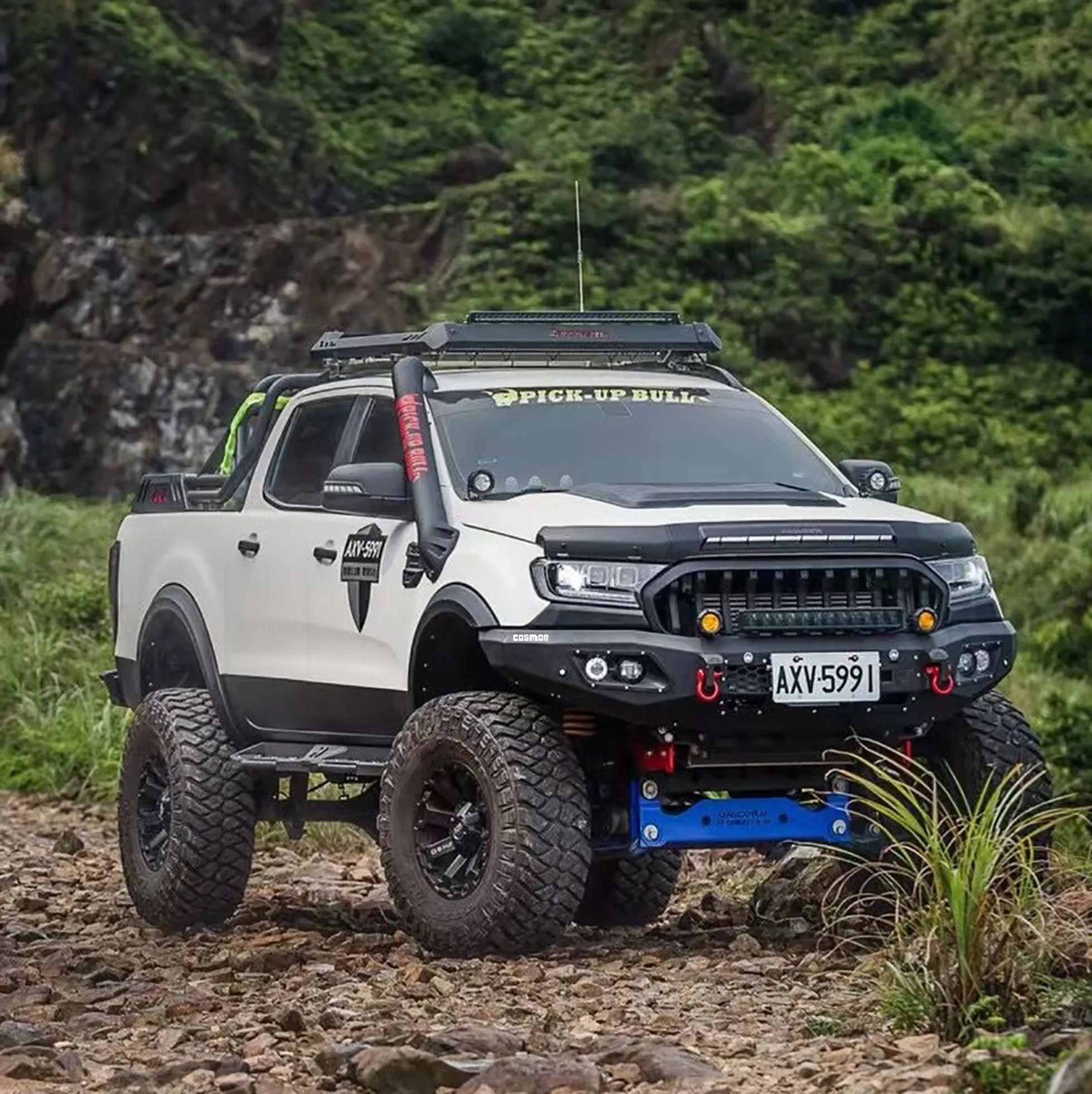Steel Bull Bar Bumper for Ford Ranger Raptor 2016-2019 | COS219638F ...