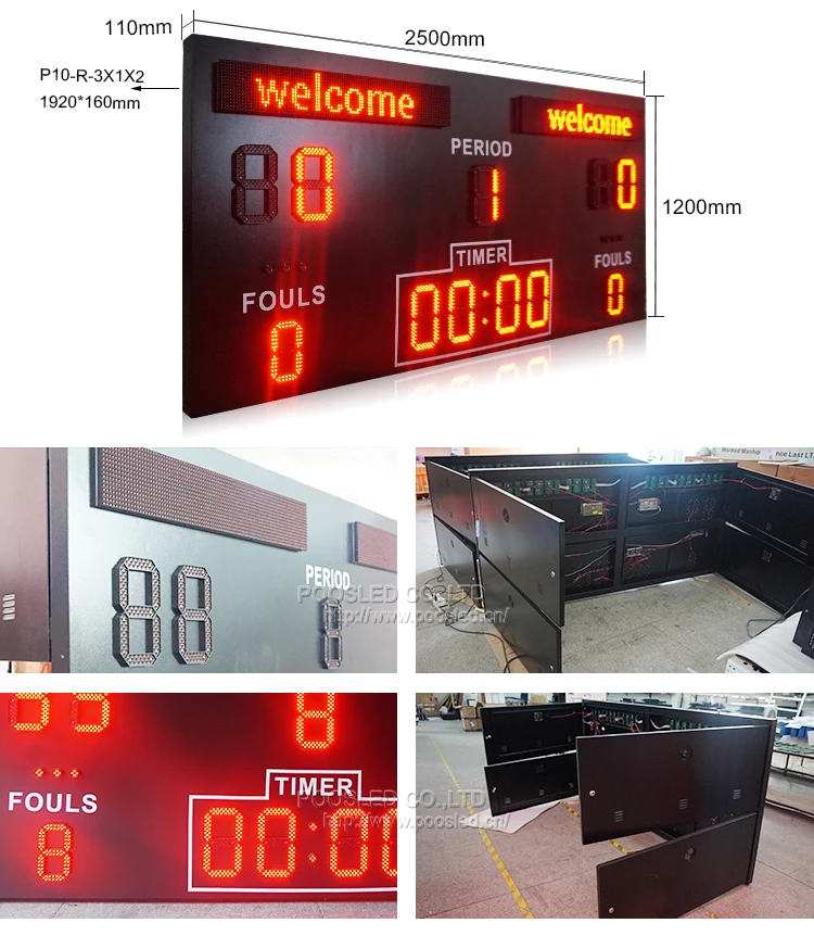 Manufacturers Outdoor Led 7 Segment Score Display Screen Led Football ...