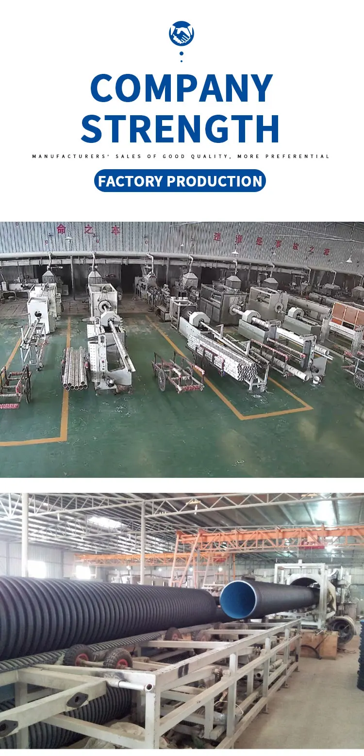 Underground Drainage Sn8 Double Wall Corrugated Pipe 200 500 600 800 ...