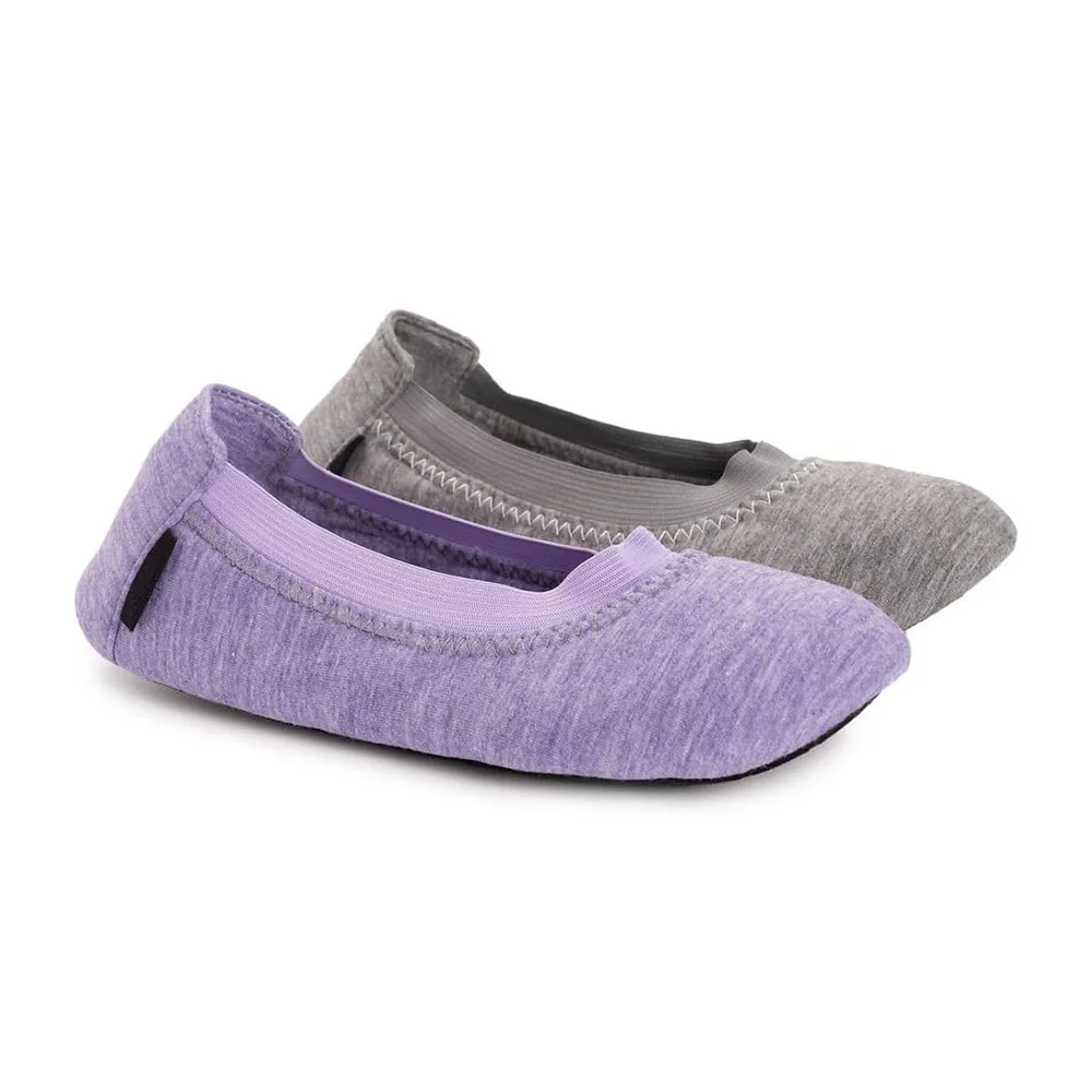 Ballerina Slippers For Women Soft House Shoes With Micro Suede Sole ...