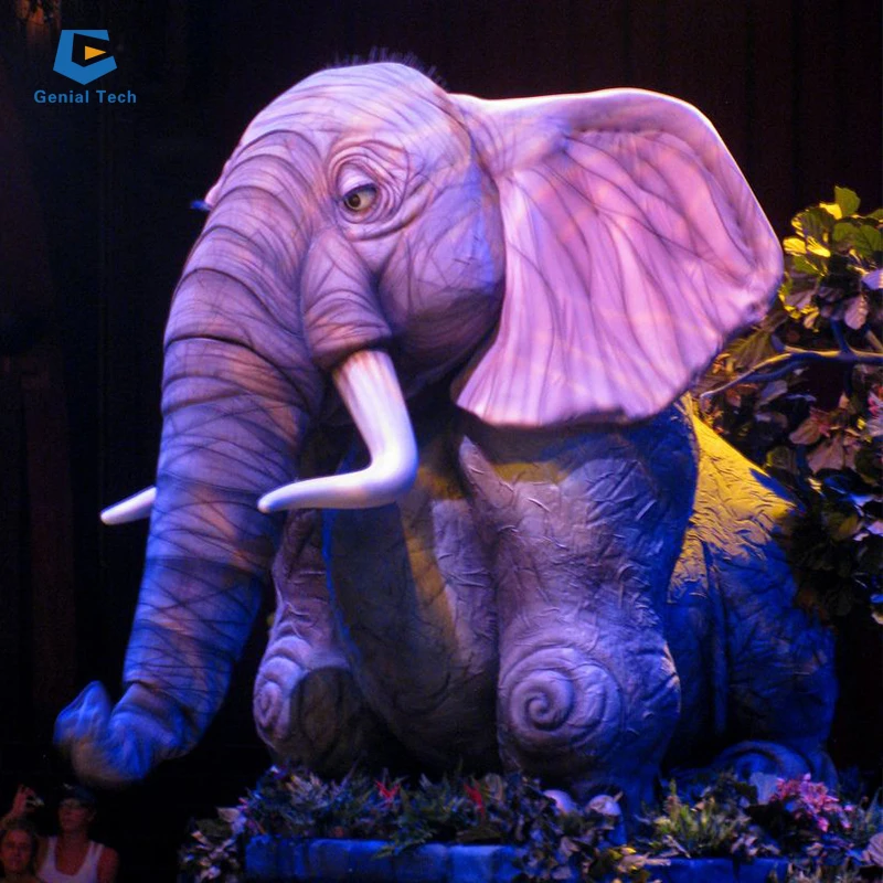Realistic Artificial Elephant Model - Animatronic Animal