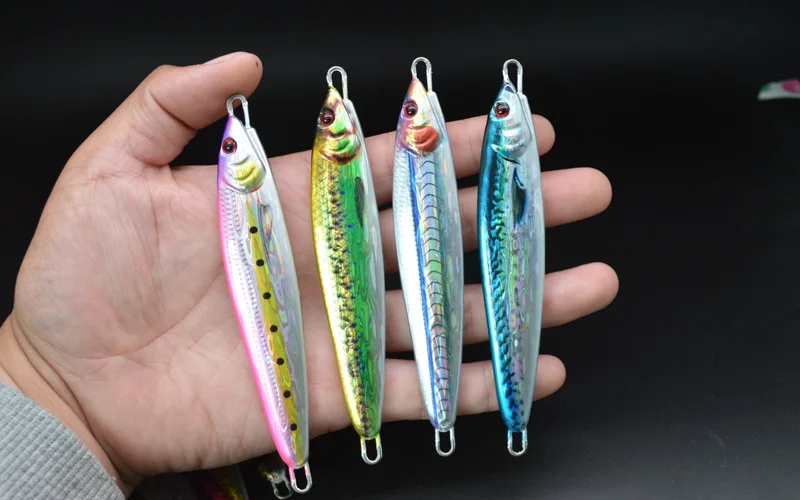 Japan Quality 3d Printing 40g/60g/80g/100g Saltwater Boat Fishing Metal ...