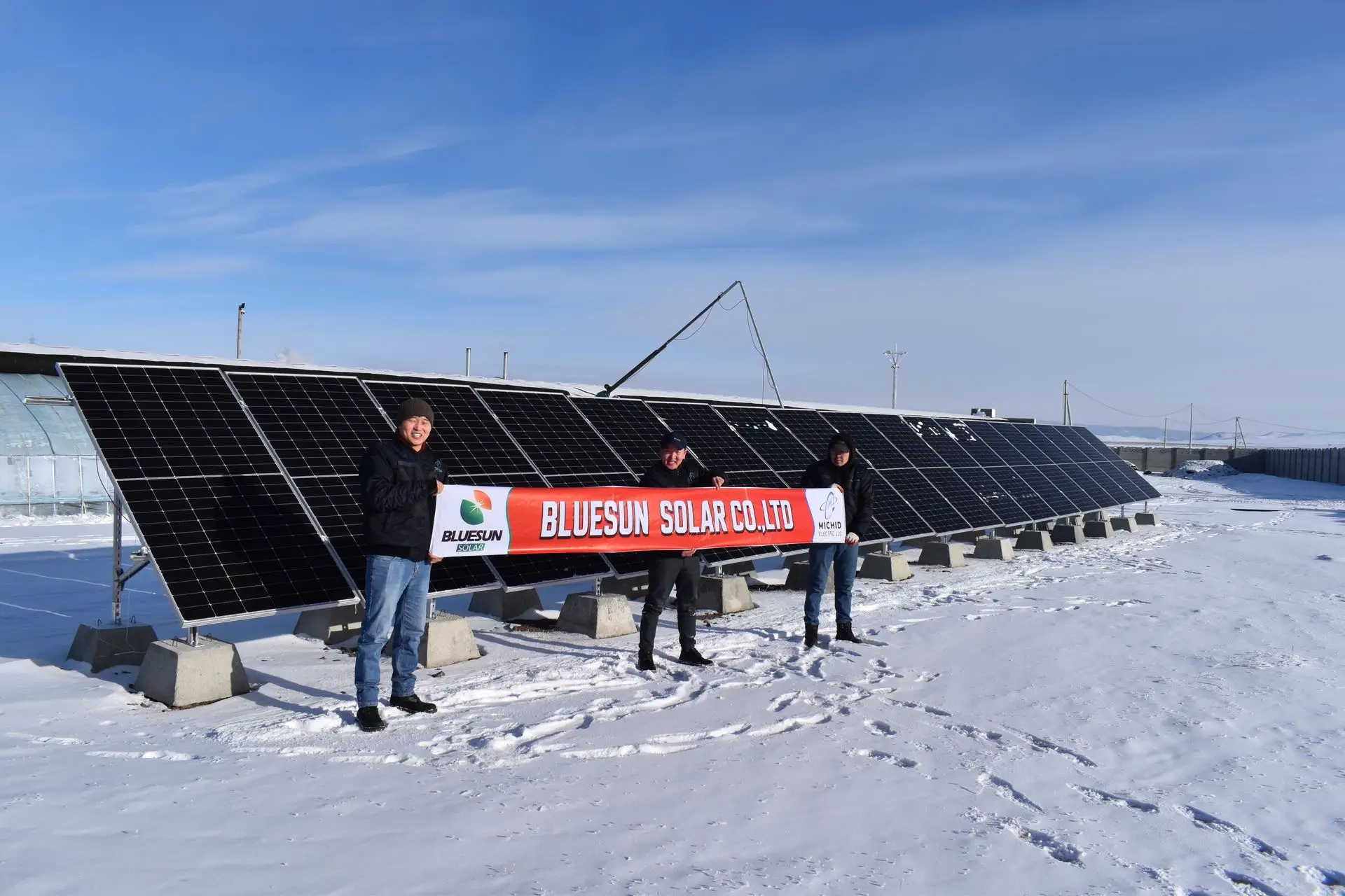 Bluesun Solar Energy System - 50kw to 200kwh Hybrid Battery