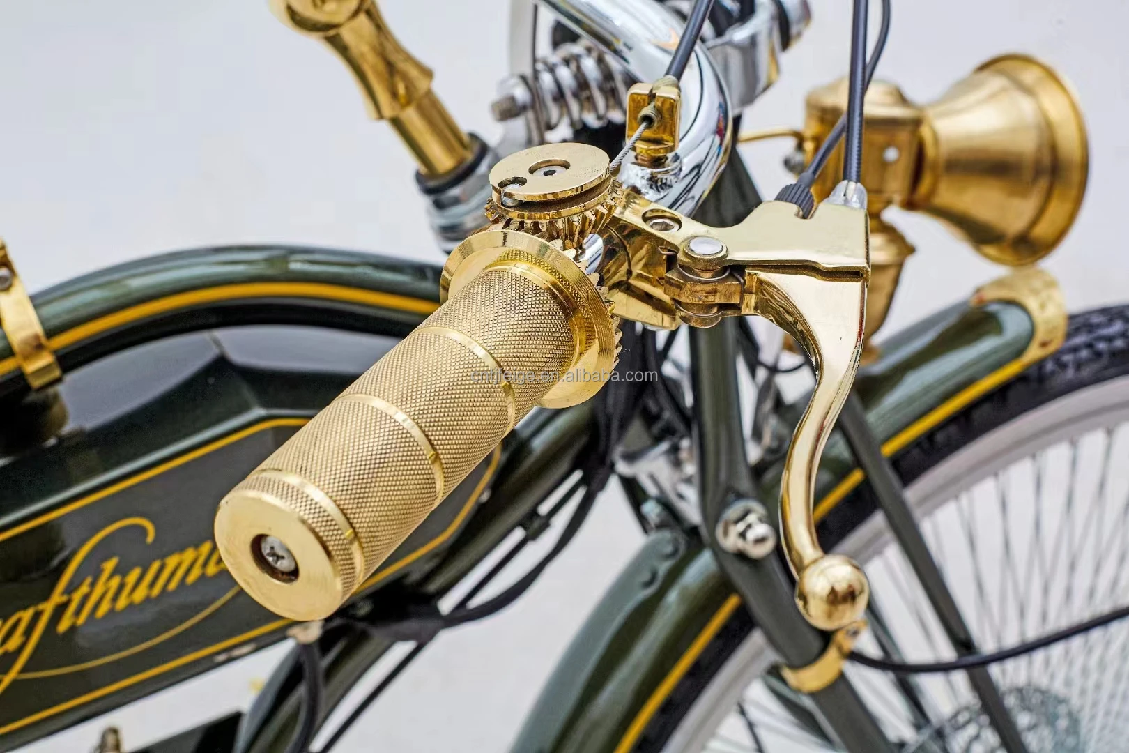 Vintage Electric Retro Bicycle with 60KM Mileage & Comfort Saddle