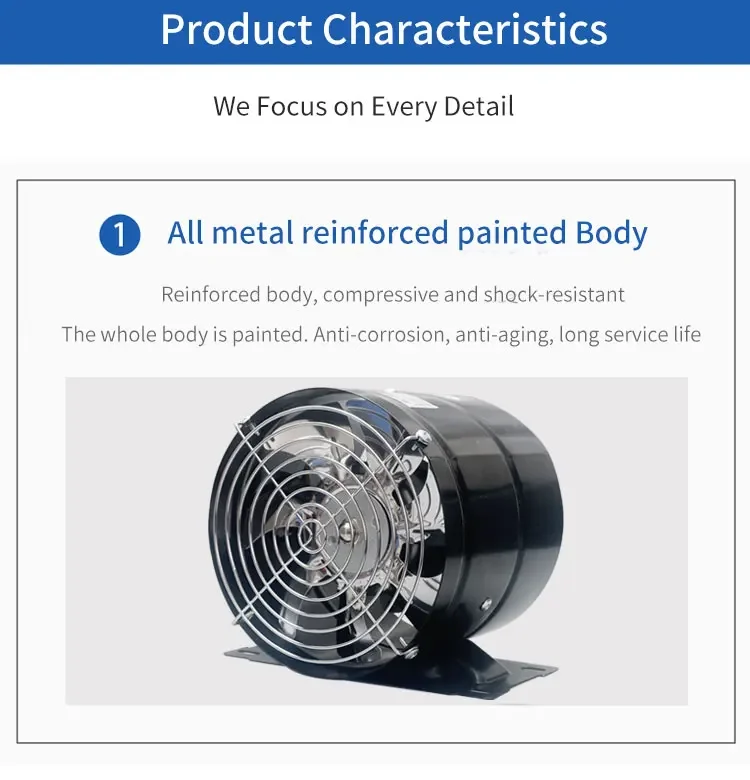 Bidirectional Pipeline Axial Fan - Powerful Two-Way Duct Fan