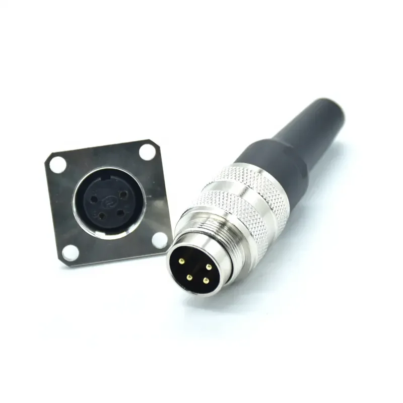 Custom 4-pin M16 Connector Industrial Electronic Male Female Plug ...