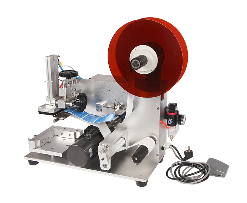 Semi-automatic Table-top Electric Manual Labeling Machine For Flat Side ...