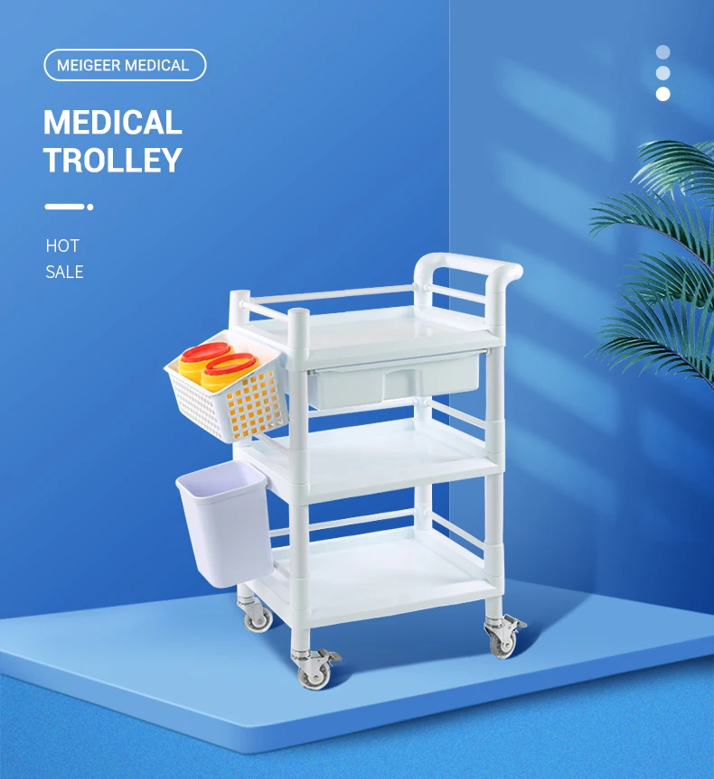 Abs Material Medical Trolley Hospital Nursing Trolley Medical Cart ...