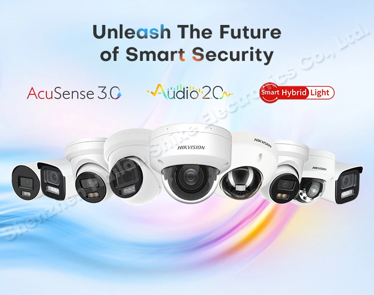 Hik 4MP 8MP Turret Vision Motion Detection Security Camera