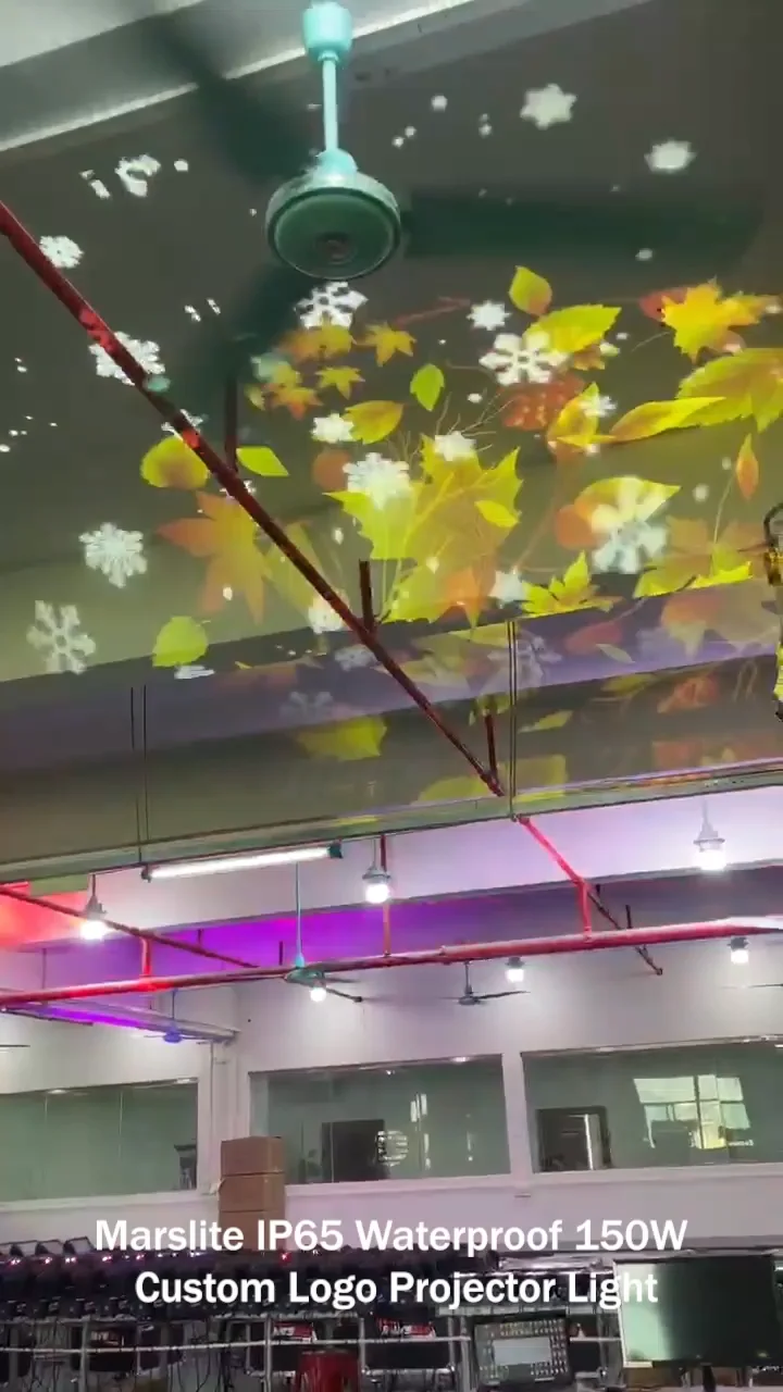 Outdoor 150w Custom Logo Gobo Image Projector Ip65 Outdoor Rotating Led ...