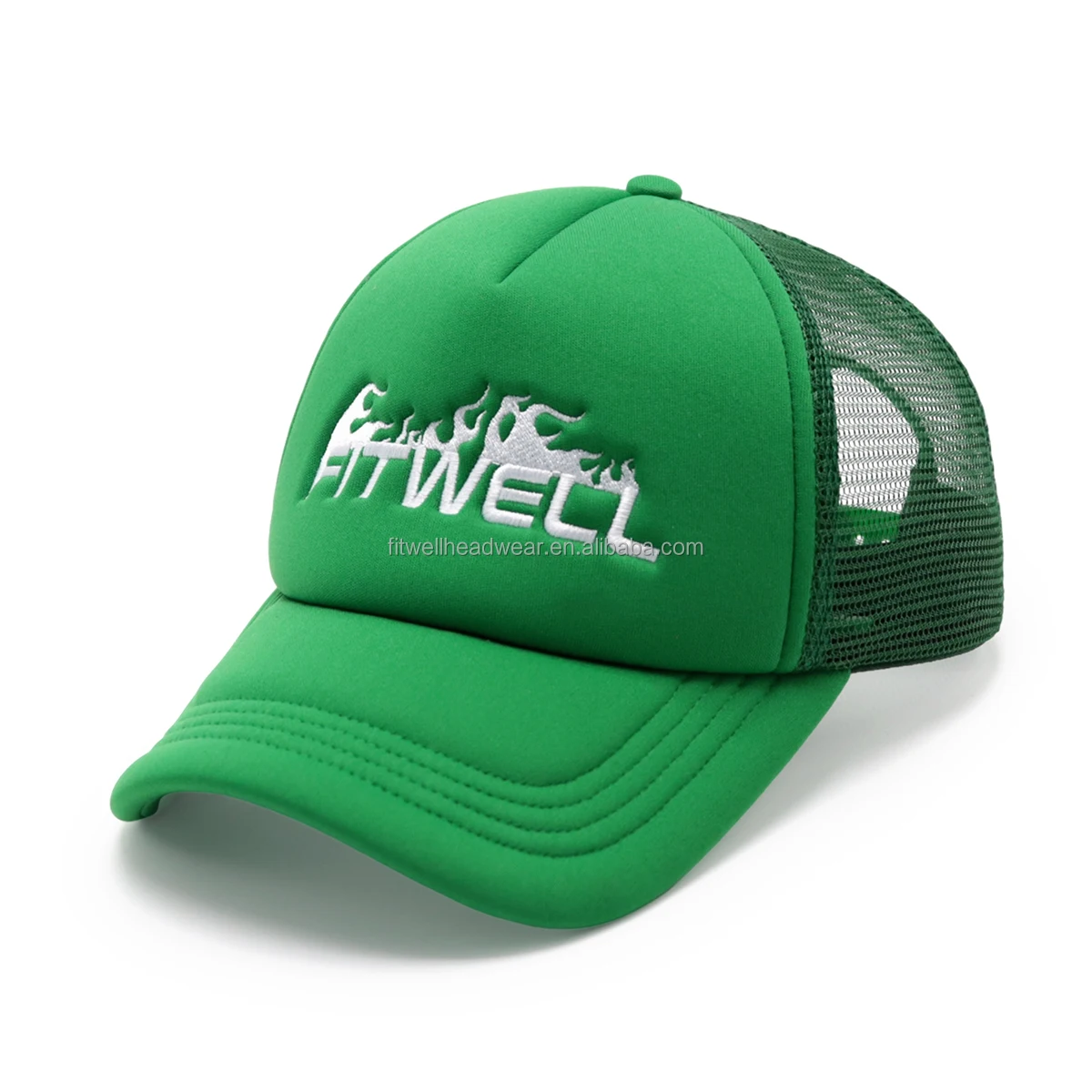Design Your Own Embroidery Logo for Foam Mesh Trucker Caps