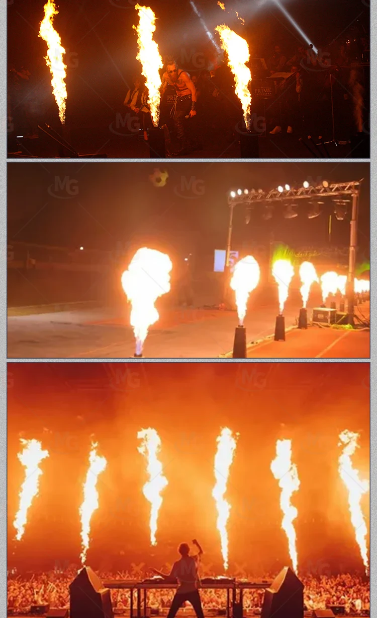 Outdoor Hexagon Fire Machine 200w - DMX512 Flame Thrower