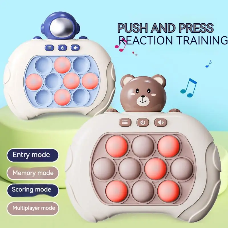 Hot Sale Pop It Light Up Game Electronic Bubble Release Stress Kids Toy ...