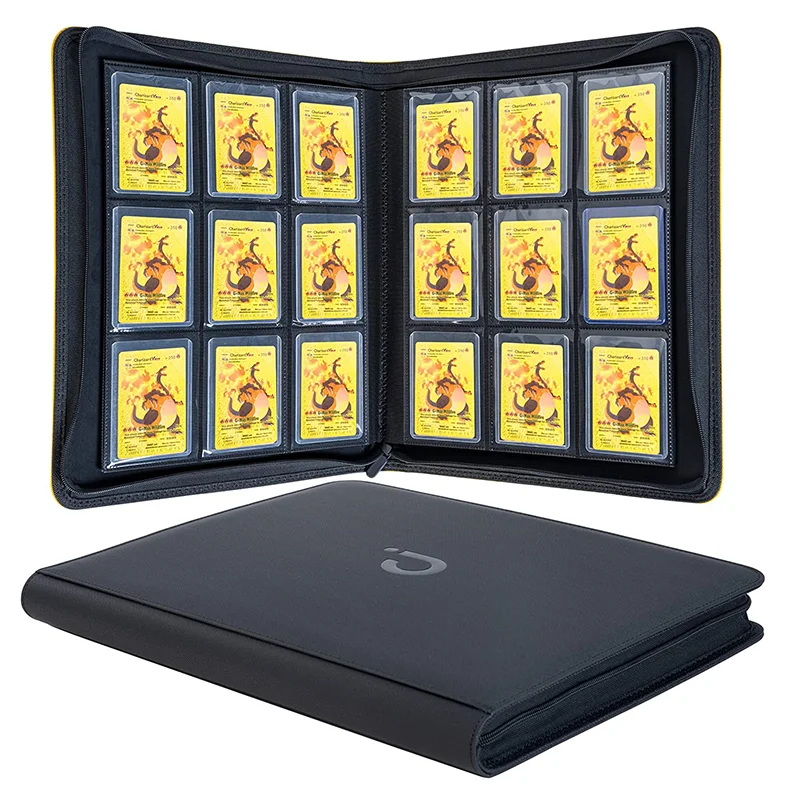 Customize Trading Card Binder Portable Trading Card Holder Pu Leather ...