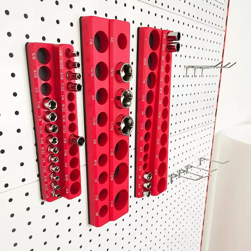 1/2 3/8 1/4 Inch Drive Socket Holders Socket Holder Tool Tray Organizer ...