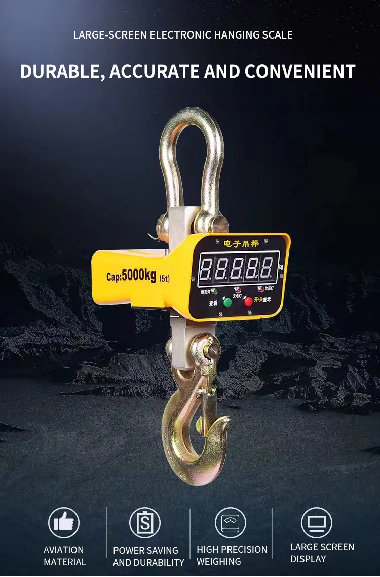 4 Times Safety Factor Waterproof Crane Scales Lifting Klau Crane ...