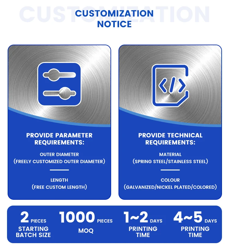 Tension Compression Spring Clips Adjustable Tension Spring Torsion ...