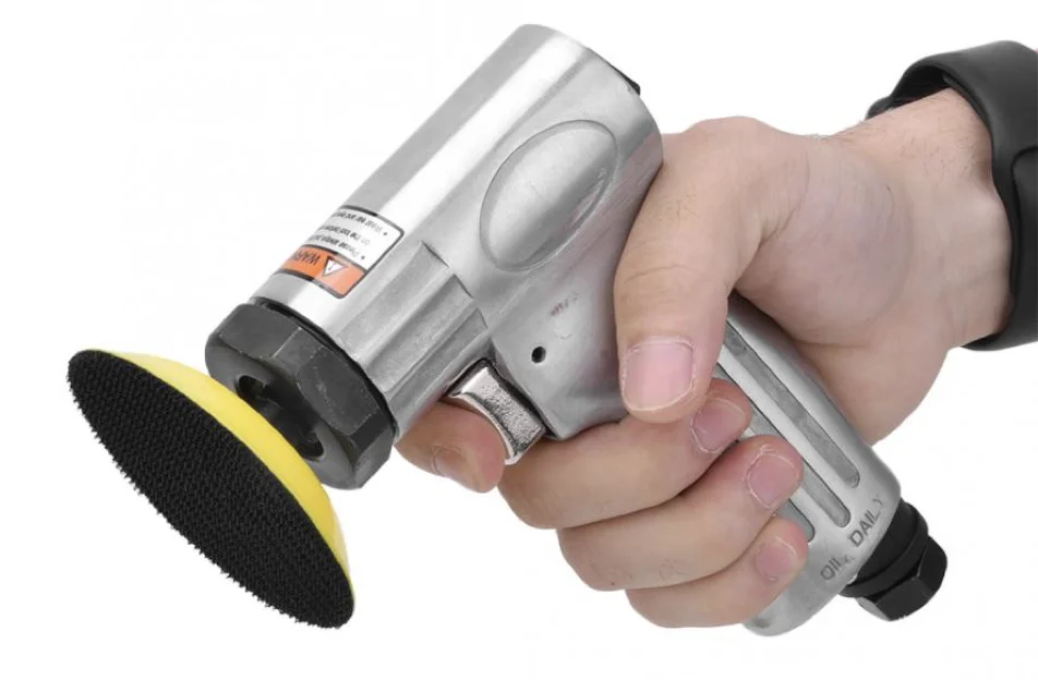 3 In. Air Polisher Kit - Compact, Lightweight Pneumatic Tool