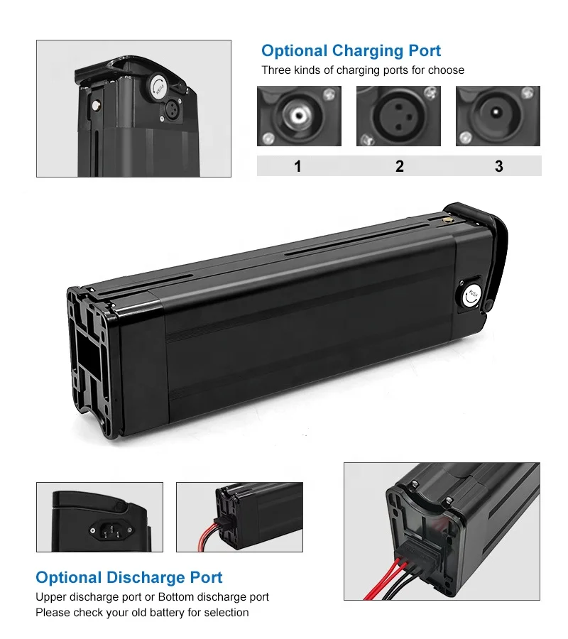 SilverFish Ebike Lithium Batterie 500W 36V 48V 10AH 15AH 21AH Electric ...