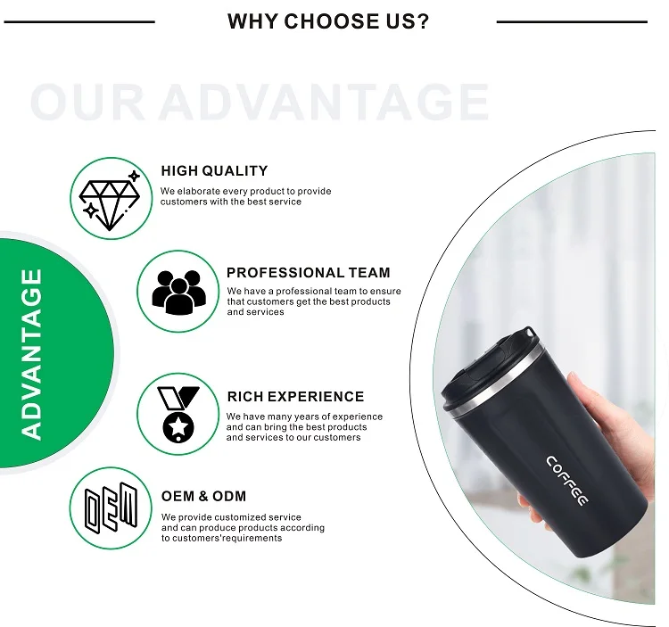 Smart Cup - LED Temperature Display Stainless Steel Mug