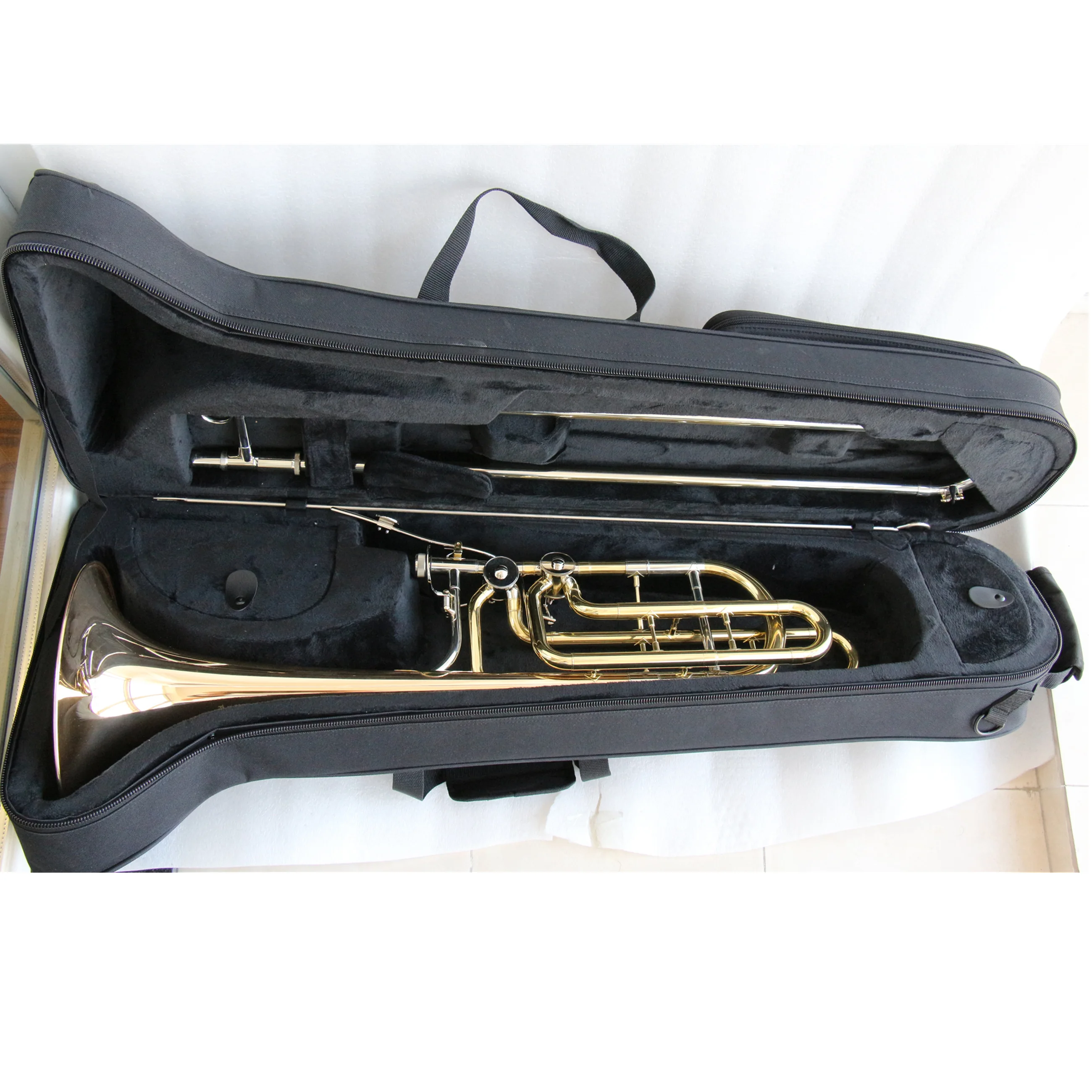 Professional Brass Instruments Cheap Price Trombone Gold Lacquer Bass ...