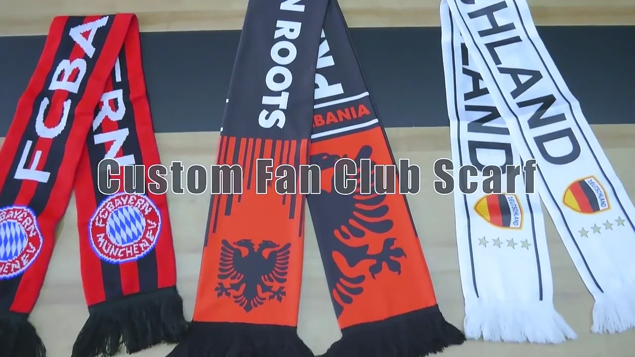 Italy Football Fan Scarf Cheering Souvenir Satin Shiny Polyester Soccer ...