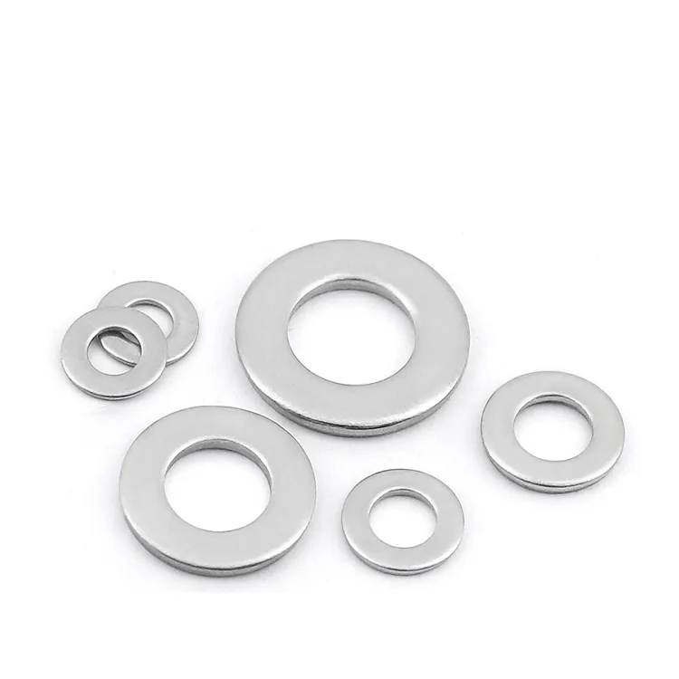 Factory Price High Quality M3 M4 M5 M6 M8 M10 M12 M24 Flat Washer Stainless Steel 304 316 Flat ...