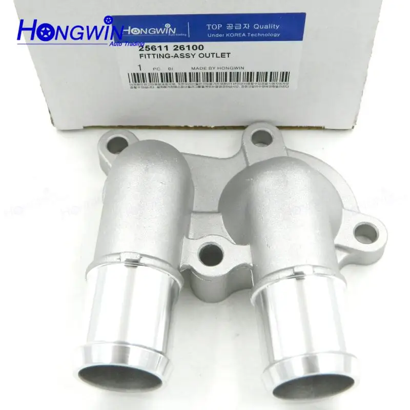 Genuine No.25611 26100 温控器冷却壳进出风口适用于getz 06-09 Accent 00-06 Lavita 01 ...