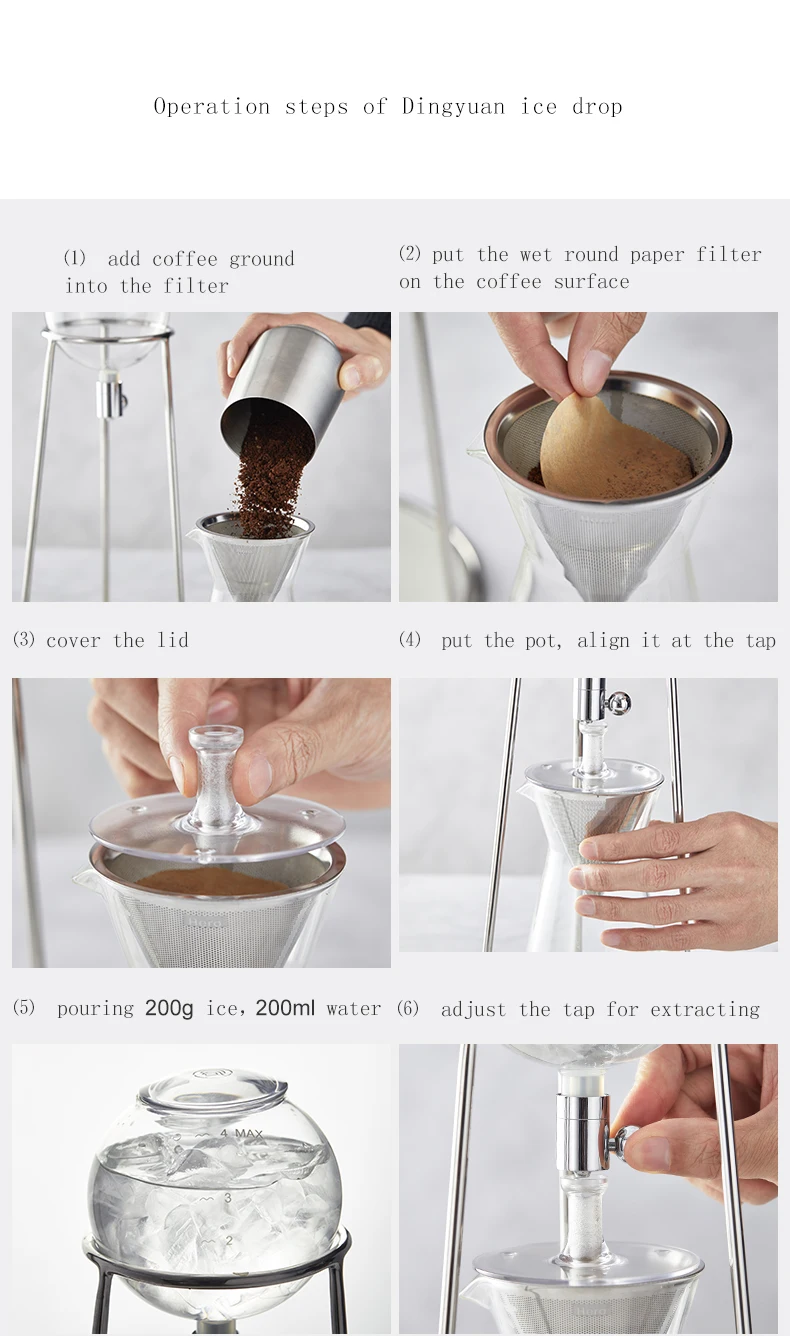 Zerohero Ice Drip Coffee Tower - Efficient Cold Brew Maker