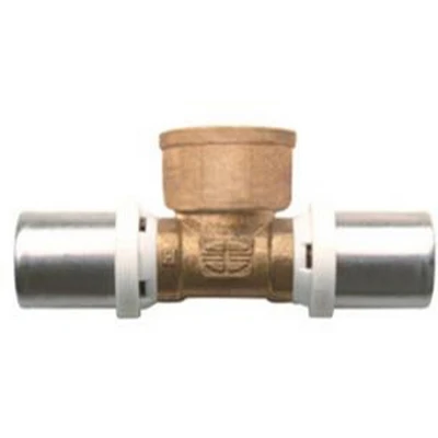 1"x32mm F Tee Fitting Press-Fit for Multilayer Pipe Generic Product ...