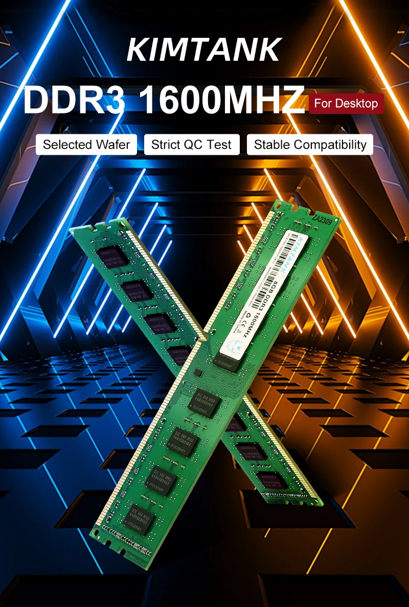 High Quality DDR3 Ram Modules - 4GB, 8GB, 16GB for Desktop